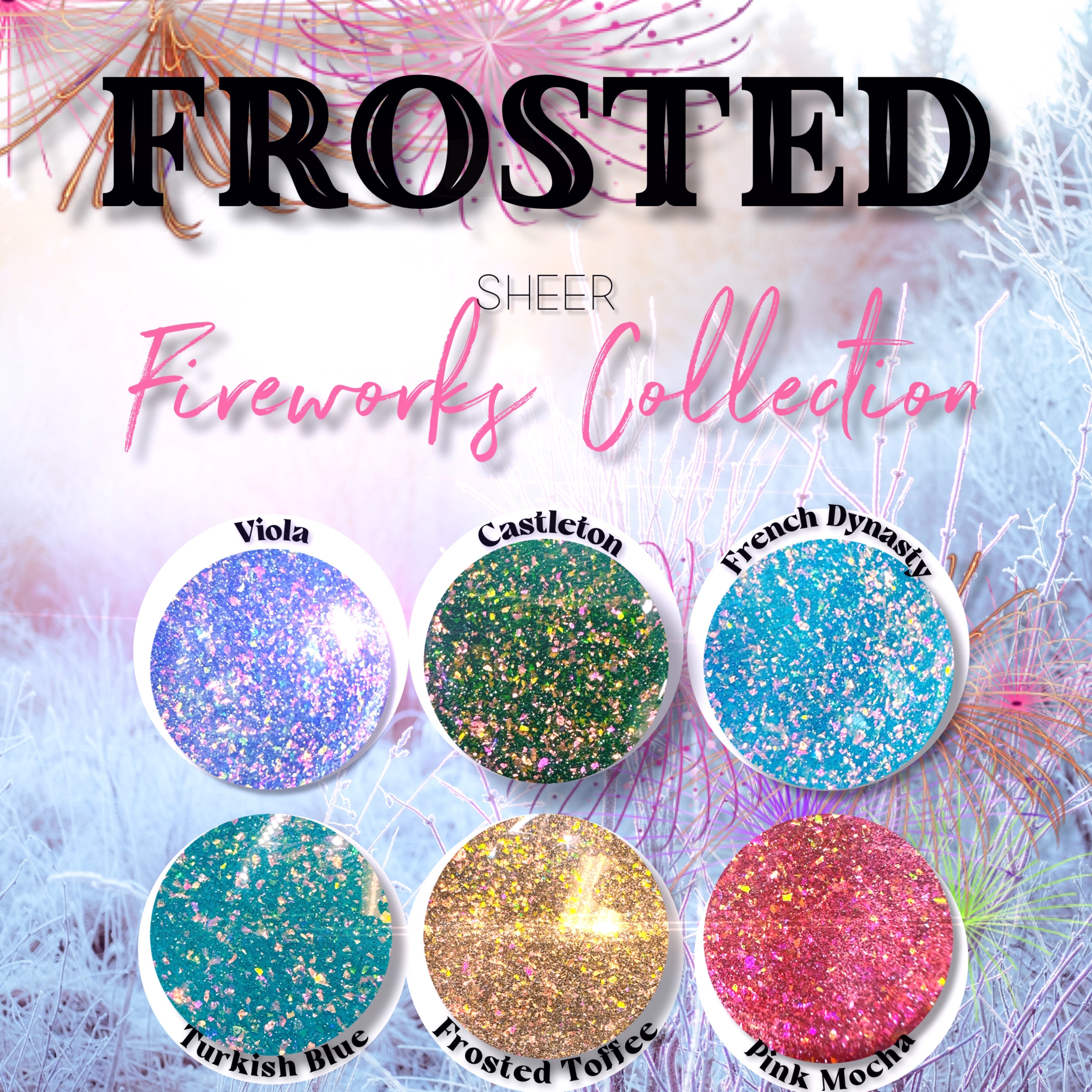 "Turkish Blue" -- Frosted Fireworks Gel Polish – The Mobile Manicurist ...